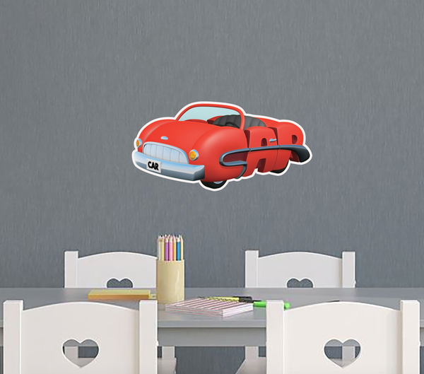 PBS Kids WordWorld Car Wall Decal, Removable, Repositionable, & Educat ...